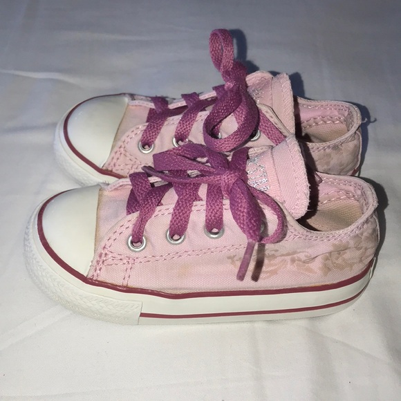 Converse | Shoes | Converse Pink Little Girl Sneakers Sz 7 Us | Poshmark
